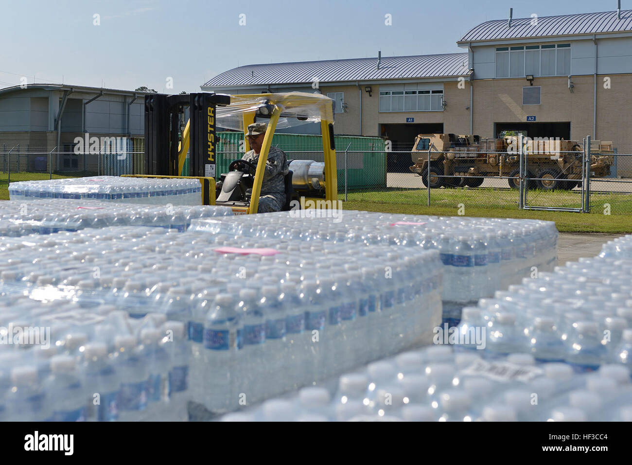 Sgt. Maj. (Ret.) James Serio, a Louisiana State Guard warehouse manager ...