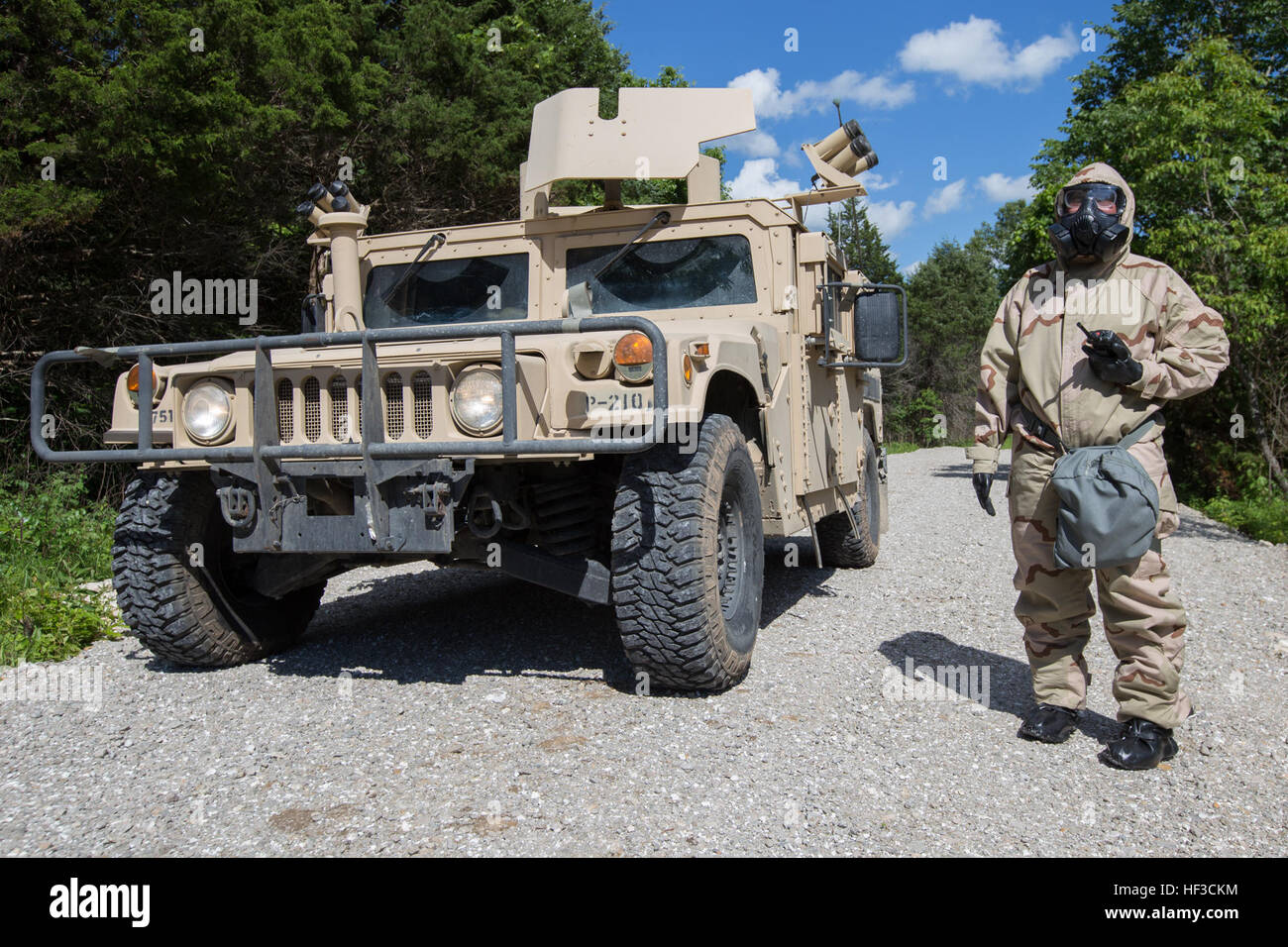 1st Lt. Briana Henthorne, a decontamination platoon leader with the ...