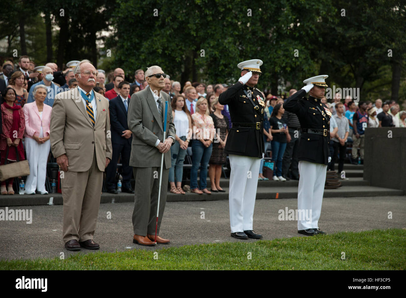 From left, retired U.S. Marine Corps Col. Harvey C. Barnum Jr.; retired ...
