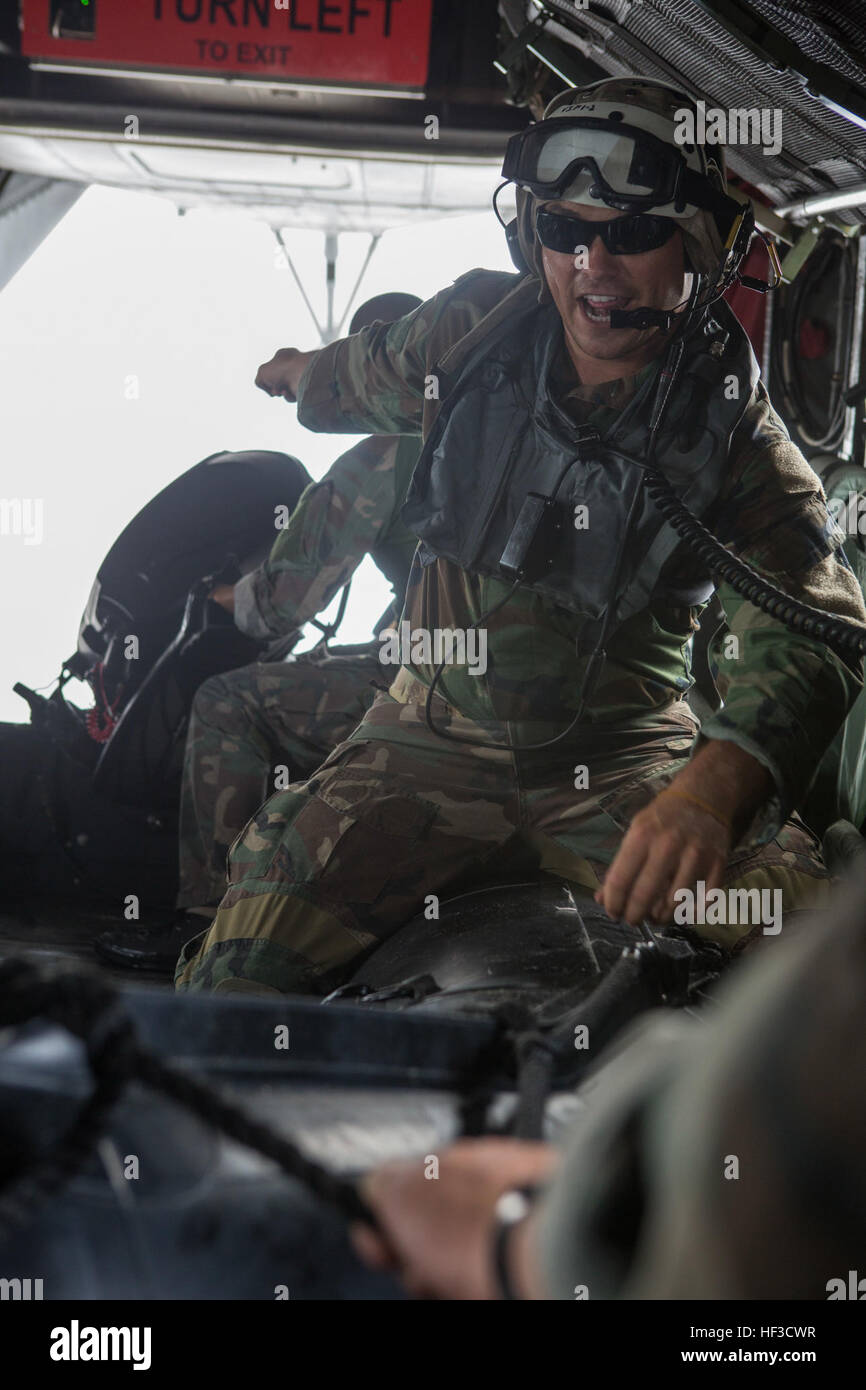 A U.S. Marine assigned to the 3rd Marine Special Operations Battalion ...