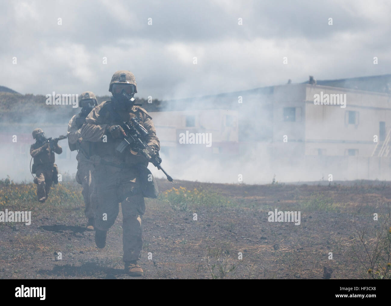 U.S. Marines attached to A Company, 1st Battalion, 3rd Marine Regiment ...