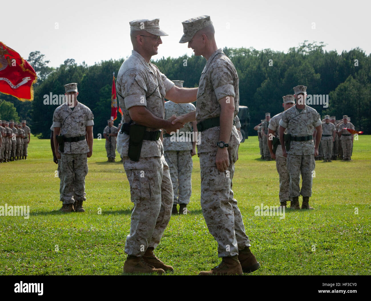 Col. Jeffrey Connor (right), Outgoing Commanding Officer, School of ...