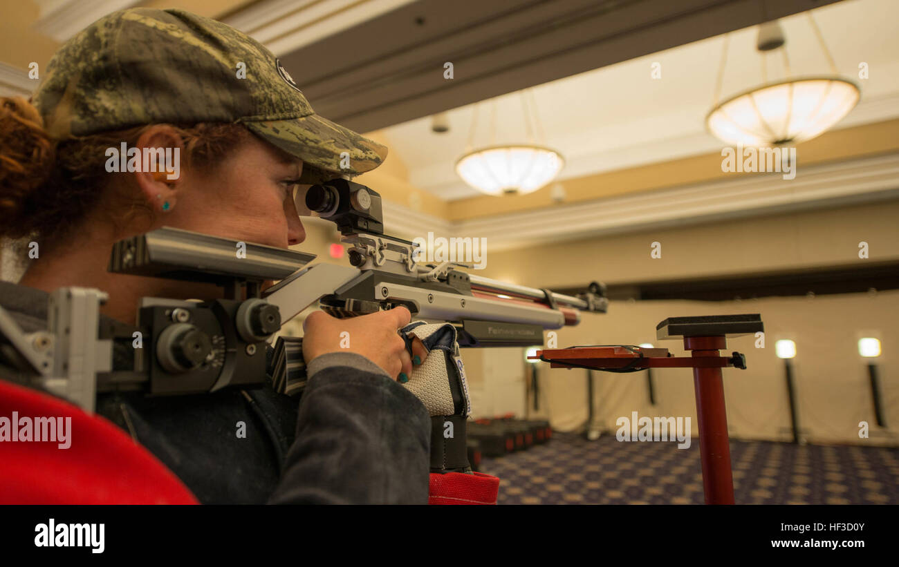 Retired Sgt. Jenae Michelle Piper a military police officer practices ...