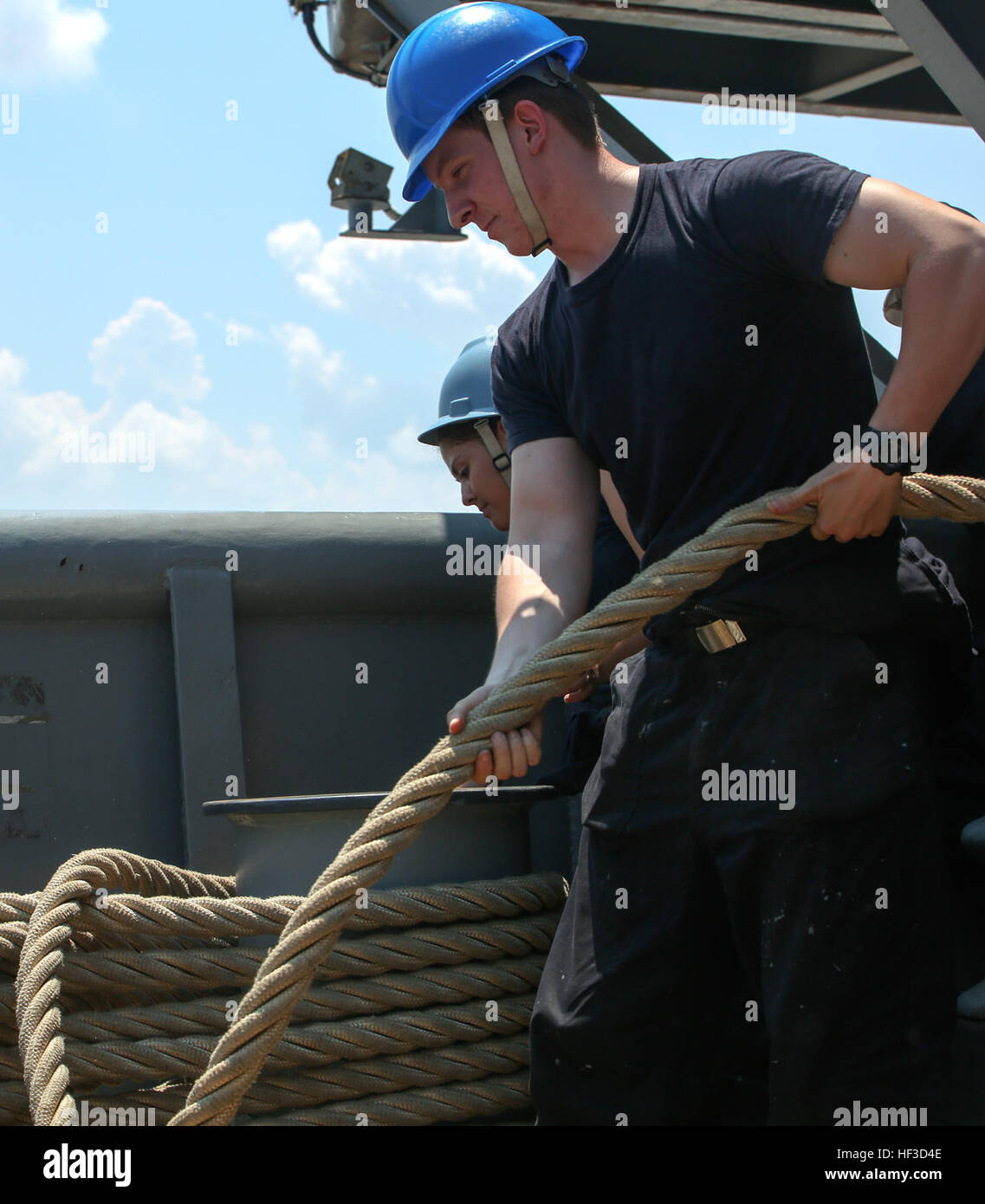Seaman Dylan R. Hazlett, a sailor with Amphibious Squadron (PHIBRON) 4 ...