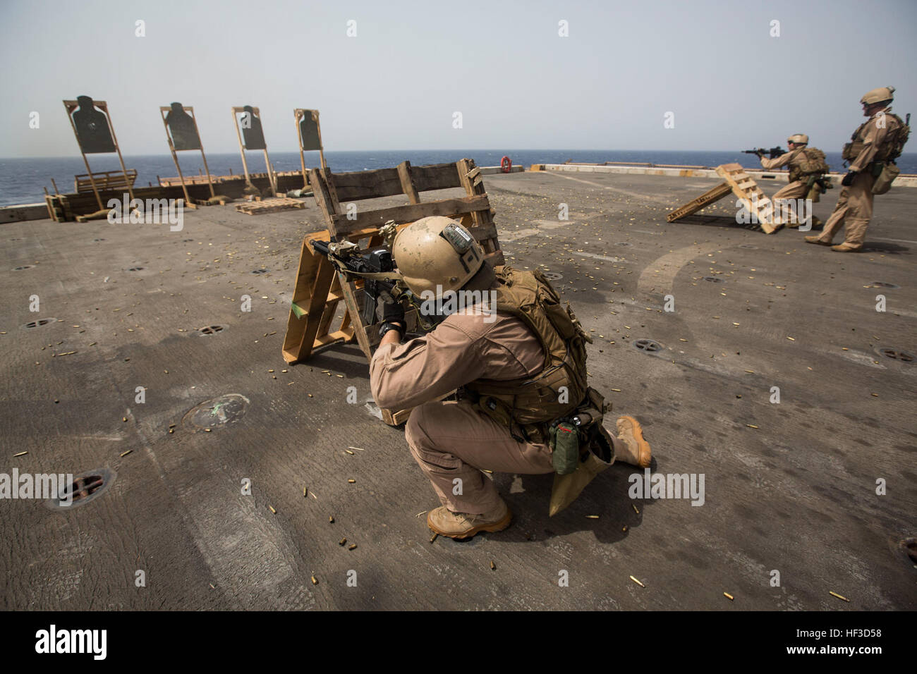 Marines with the Maritime Raid Force, 24th Marine Expeditionary Unit ...