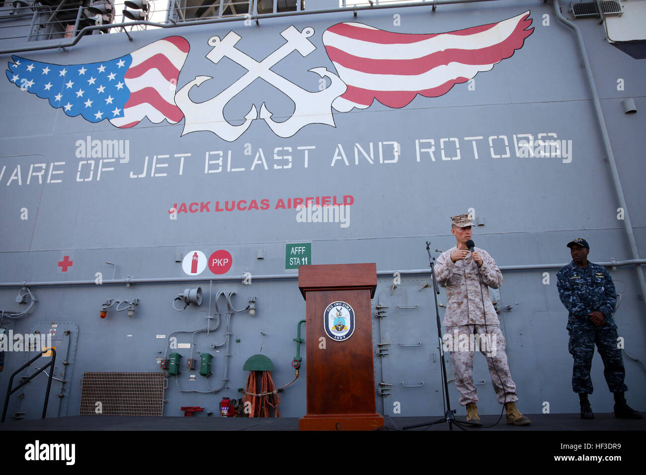 Maj. Gen. Carl Mundy III, commander of Task Force 51, speaks to 24th ...