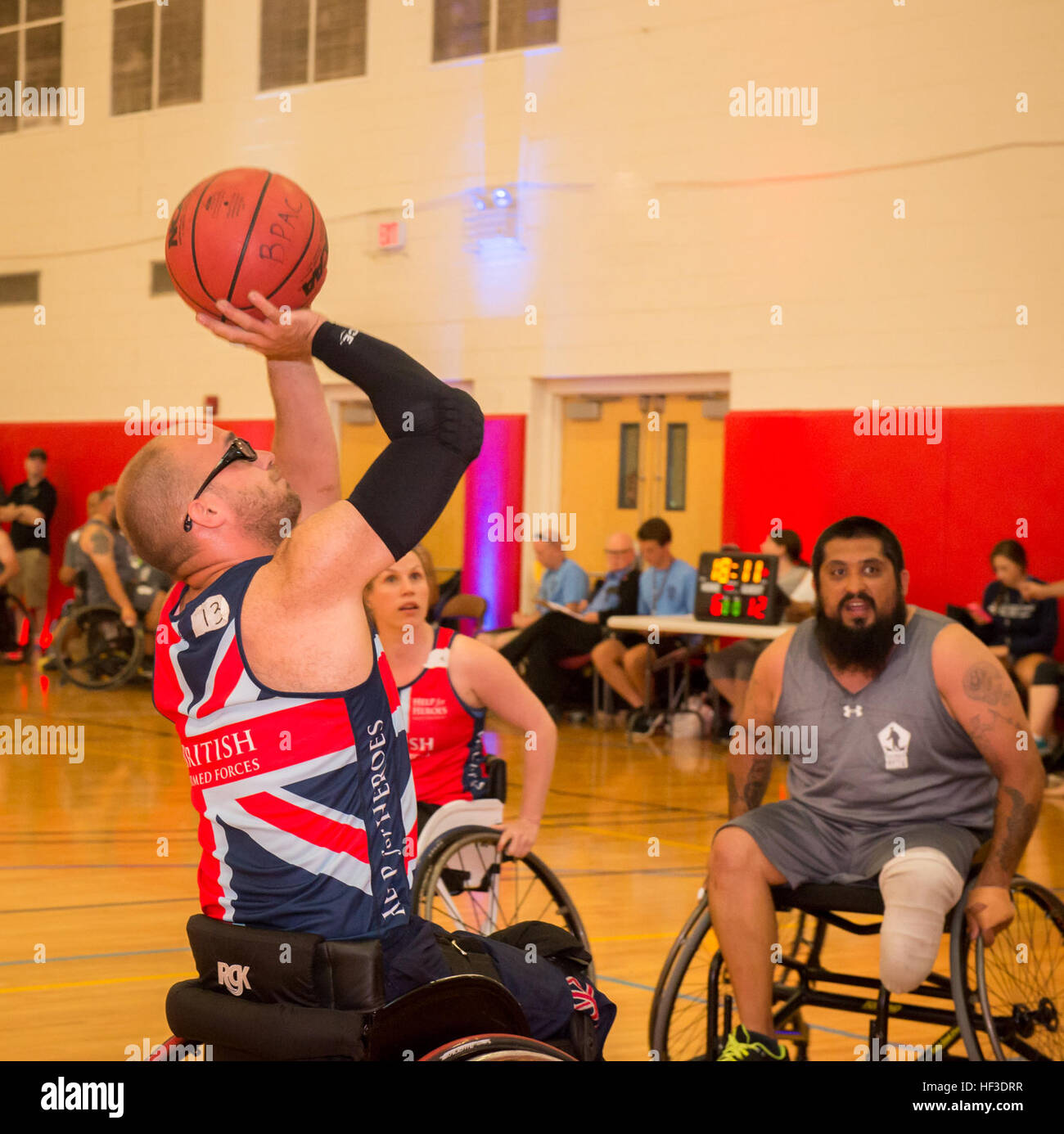 Retired British Army Gunner Adam Nixon, British Armed Forces team ...