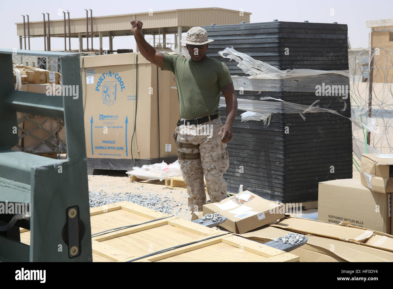 U.S. Marine Sgt. Ryan Marshall, from New Orleans, the distribution ...