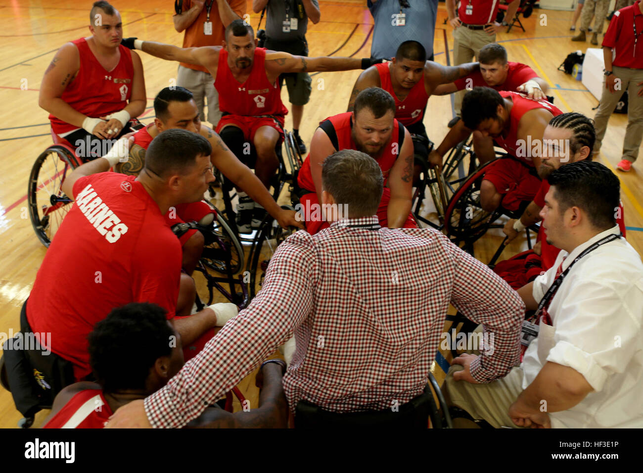 The U.S. Marine Corps All-Marine wheelchair basketball team prepares to ...