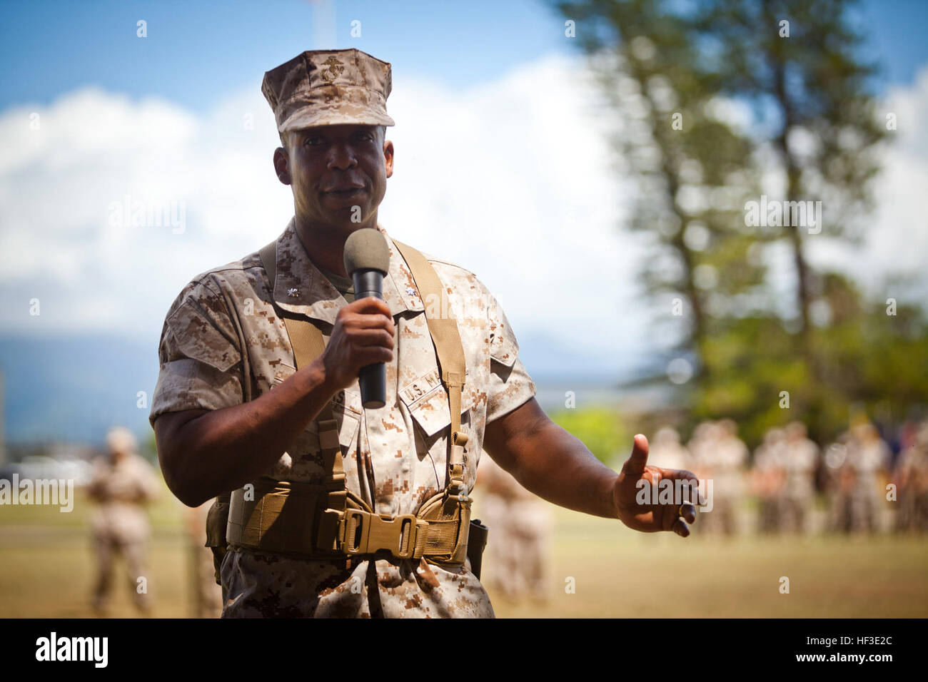 U.S. Marine Corps Lt. Col. Michael L. Brooks, Headquarters Battalion ...