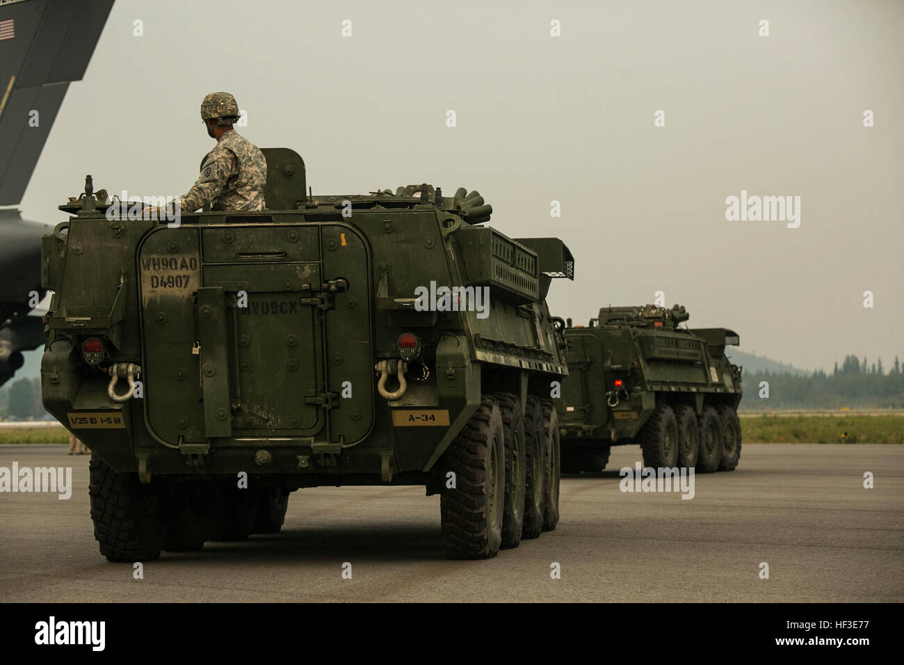U.S. Army Stryker teams with Alpha Company, 1st Battalion, 5th Infantry ...