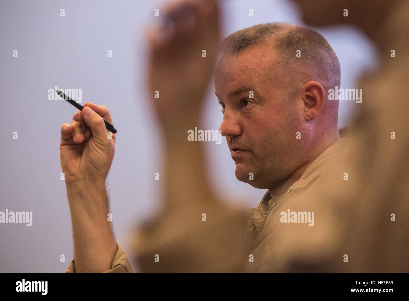 U.S. Marine Corps Staff Sgt. Matthew P. Hall, a crew chief assigned to ...