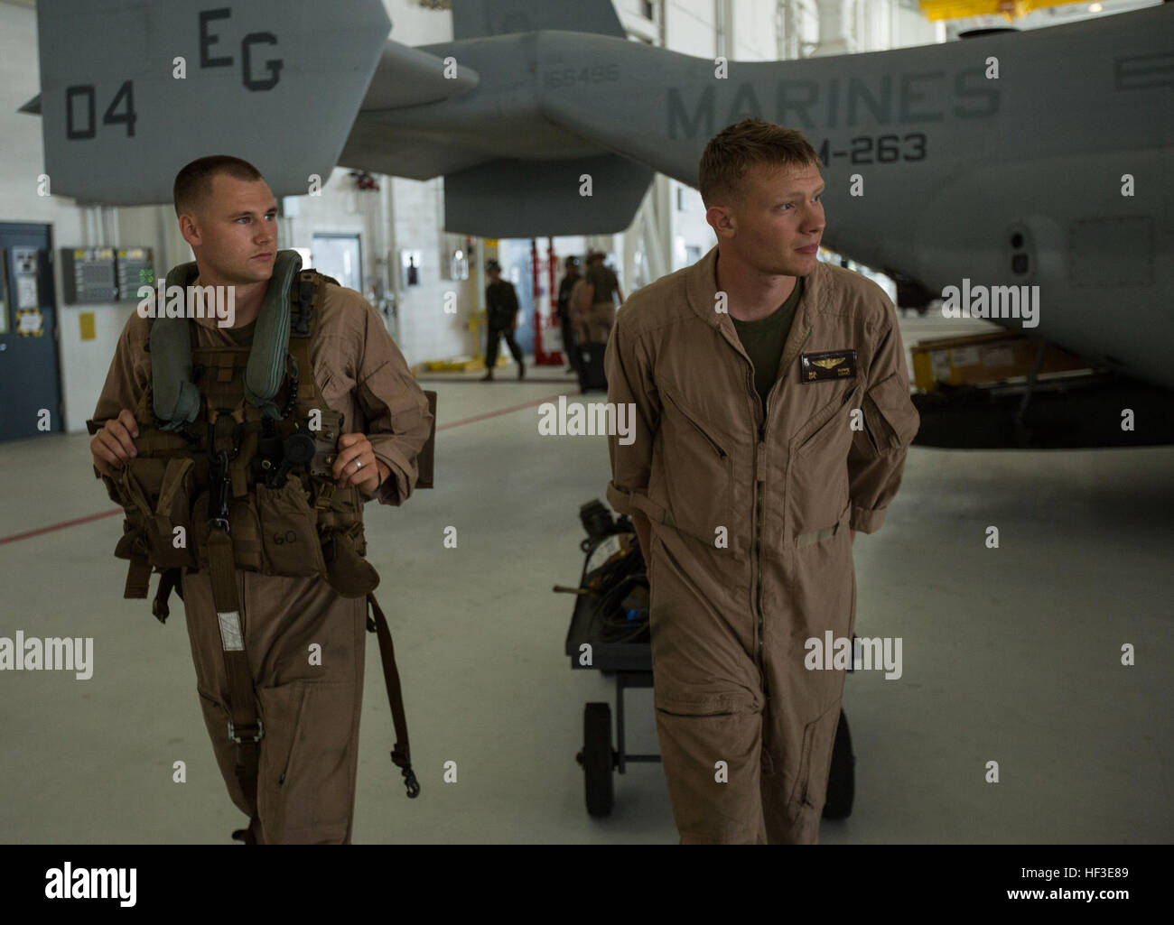 U.S. Marine Corps Cpl. Tyler R. Garrison, left, and Cpl. Marcus D ...