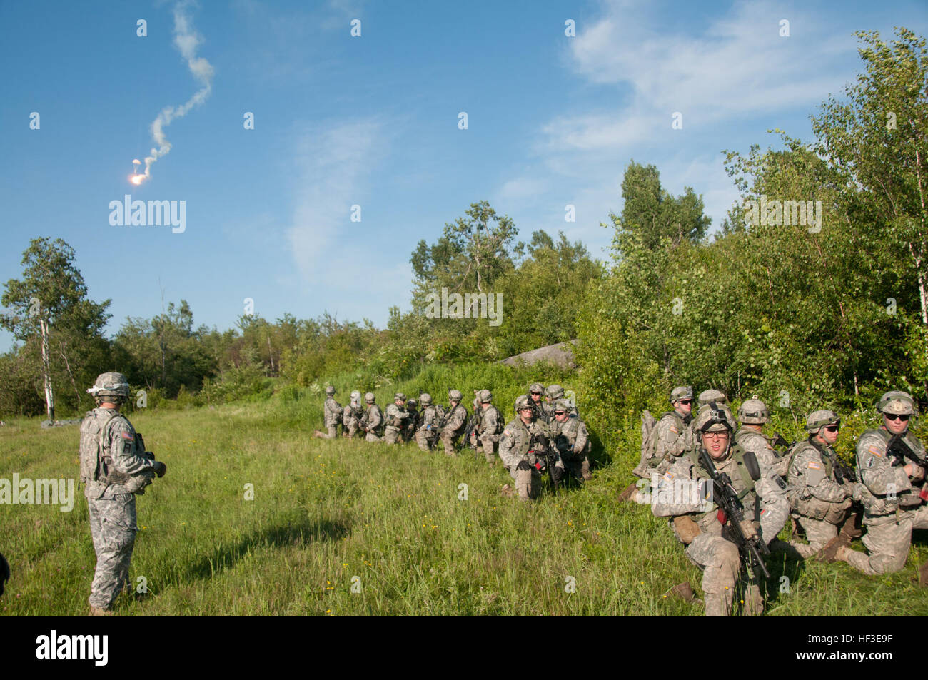 U.S. Army Soldiers with A Company, 3rd Battalion, 172nd Infantry ...
