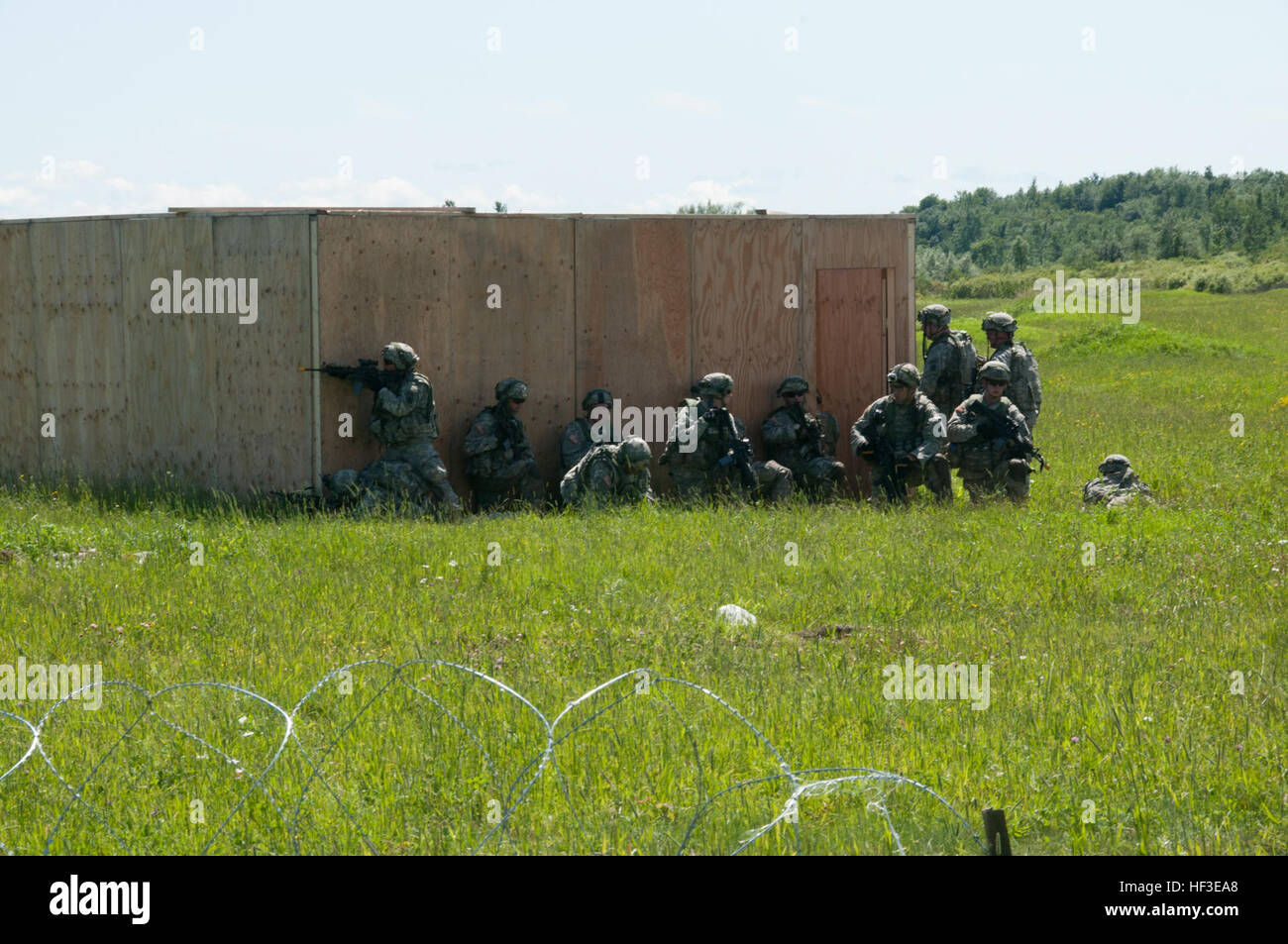 Soldiers from A Company, 3rd Battalion, 172nd Infantry Regiment ...