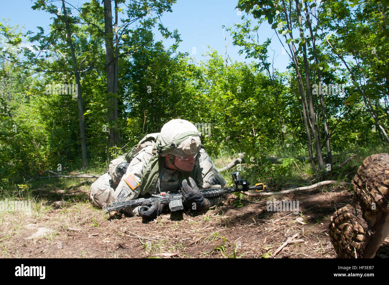 U.S. Army Soldiers with A Company, 3rd Battalion, 172nd Infantry ...