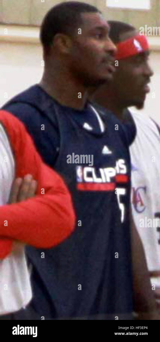 The LA Clippers are being introduced before their scrimmage game at the ...