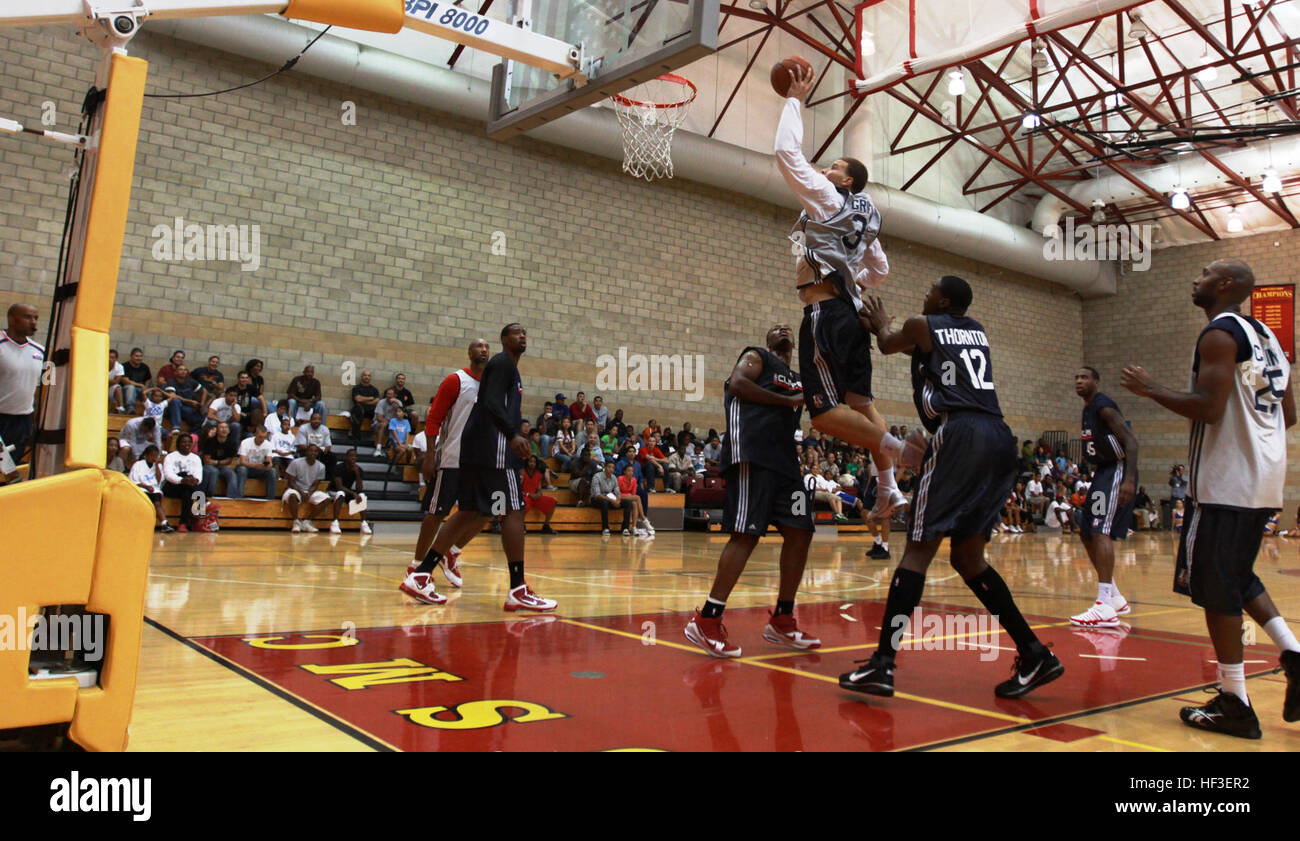 Blake Griffin, power forward, LA Clippers, dunks the basketball during ...