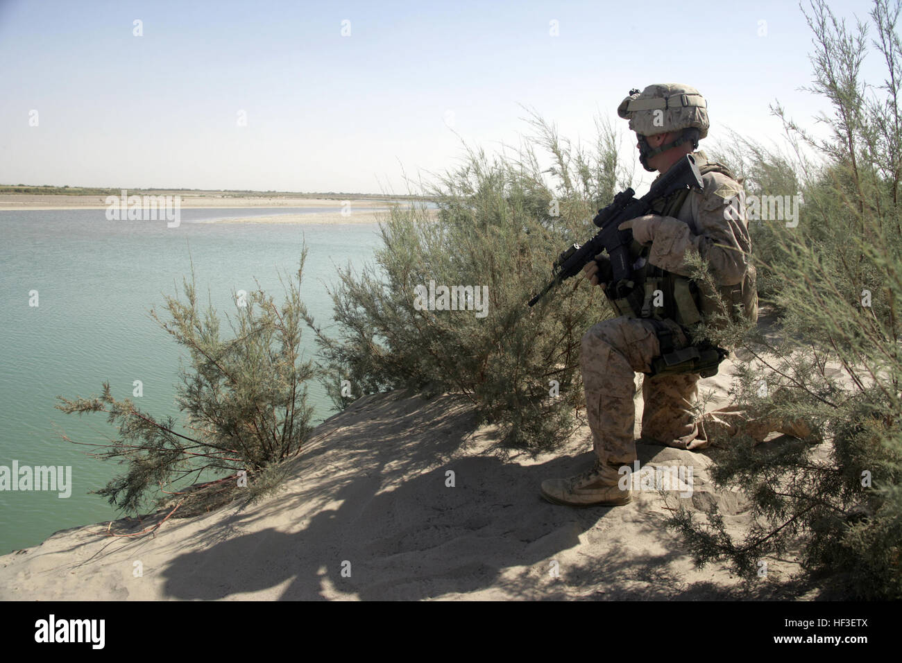 U.S. Marine Corps Capt. Steven Lucking, with Regimental Combat Team 7 ...