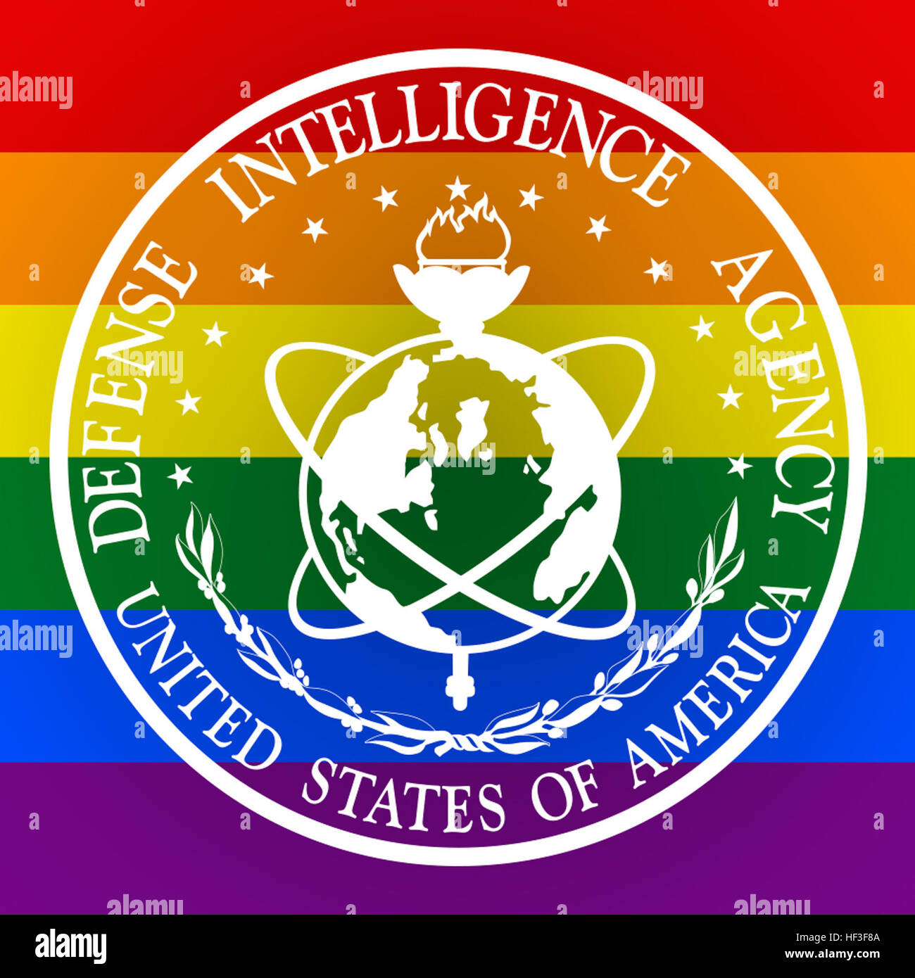 LGBT themed seal of the U.S. Defense Intelligence Agency (DIA Stock ...