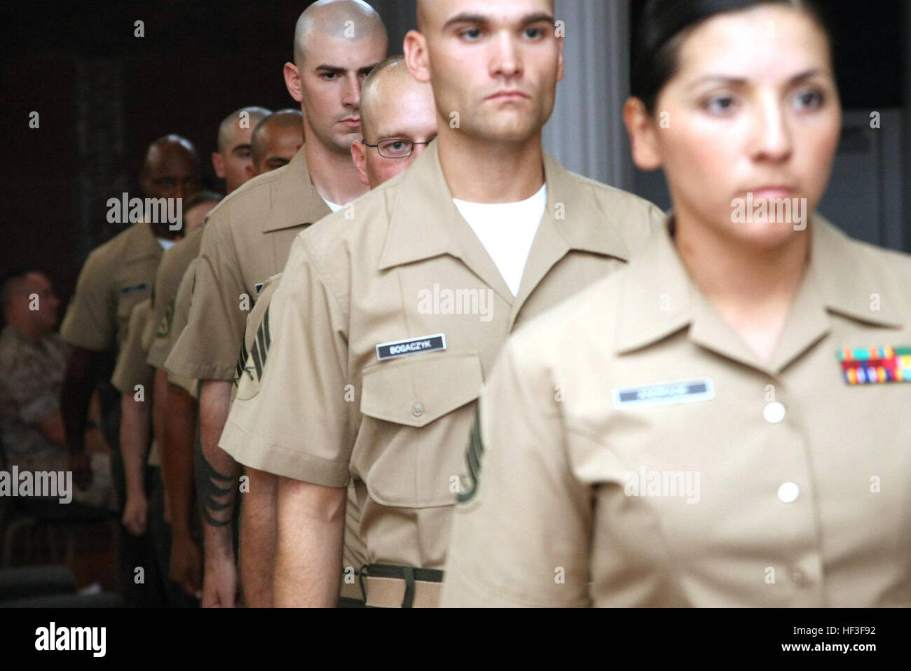 Graduates from Drill Instructor School Class 2-11 at the Marine Corps ...