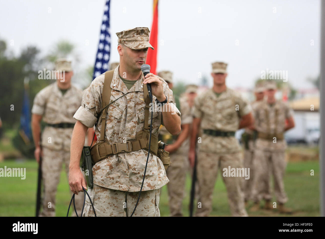 The incoming commanding officer of Marine Wing Headquarters Squadron 3 ...