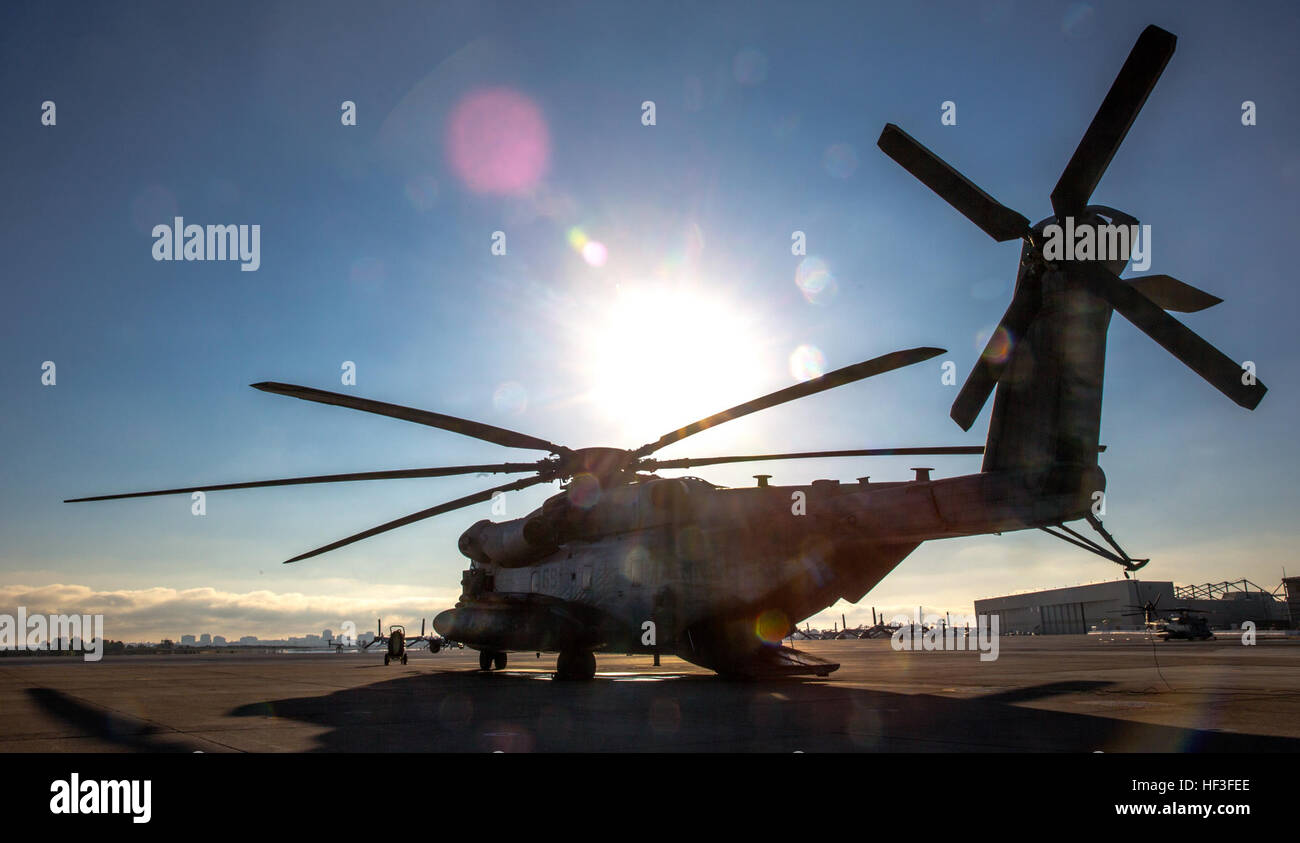 Air crew with Marine Heavy Helicopter Squadron (HMH) 466, the “Wolfpack ...