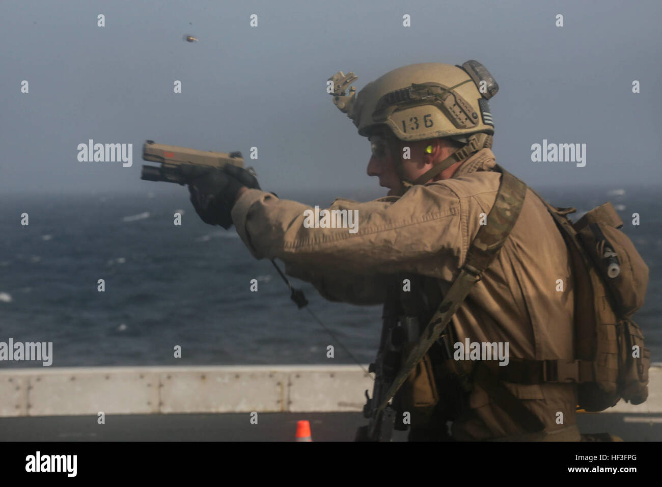ARABIAN SEA (July 6, 2015) A U.S. Marine with the 15th Marine ...