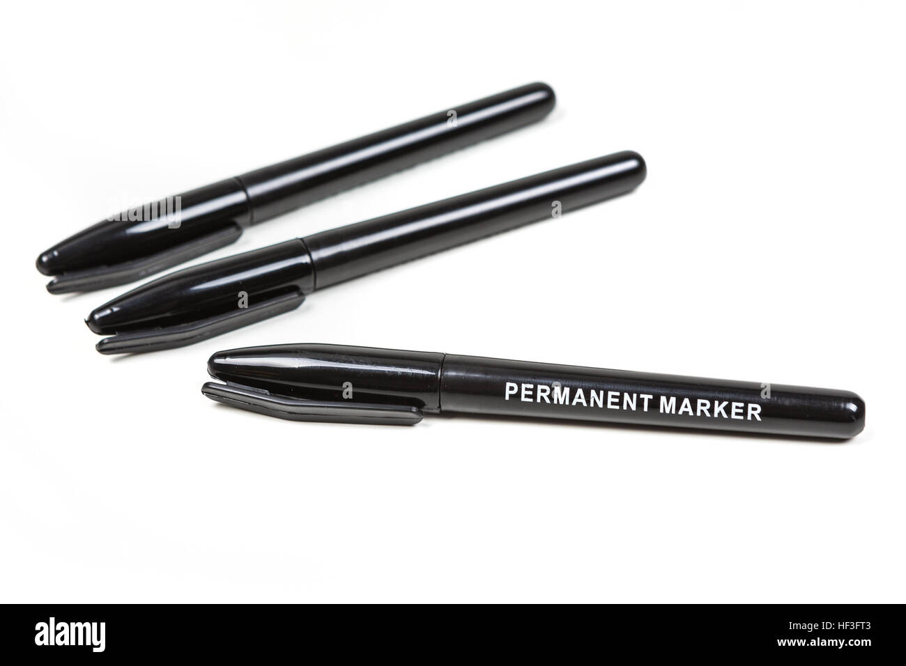 Black permanent marker isolated on white background Stock Photo - Alamy