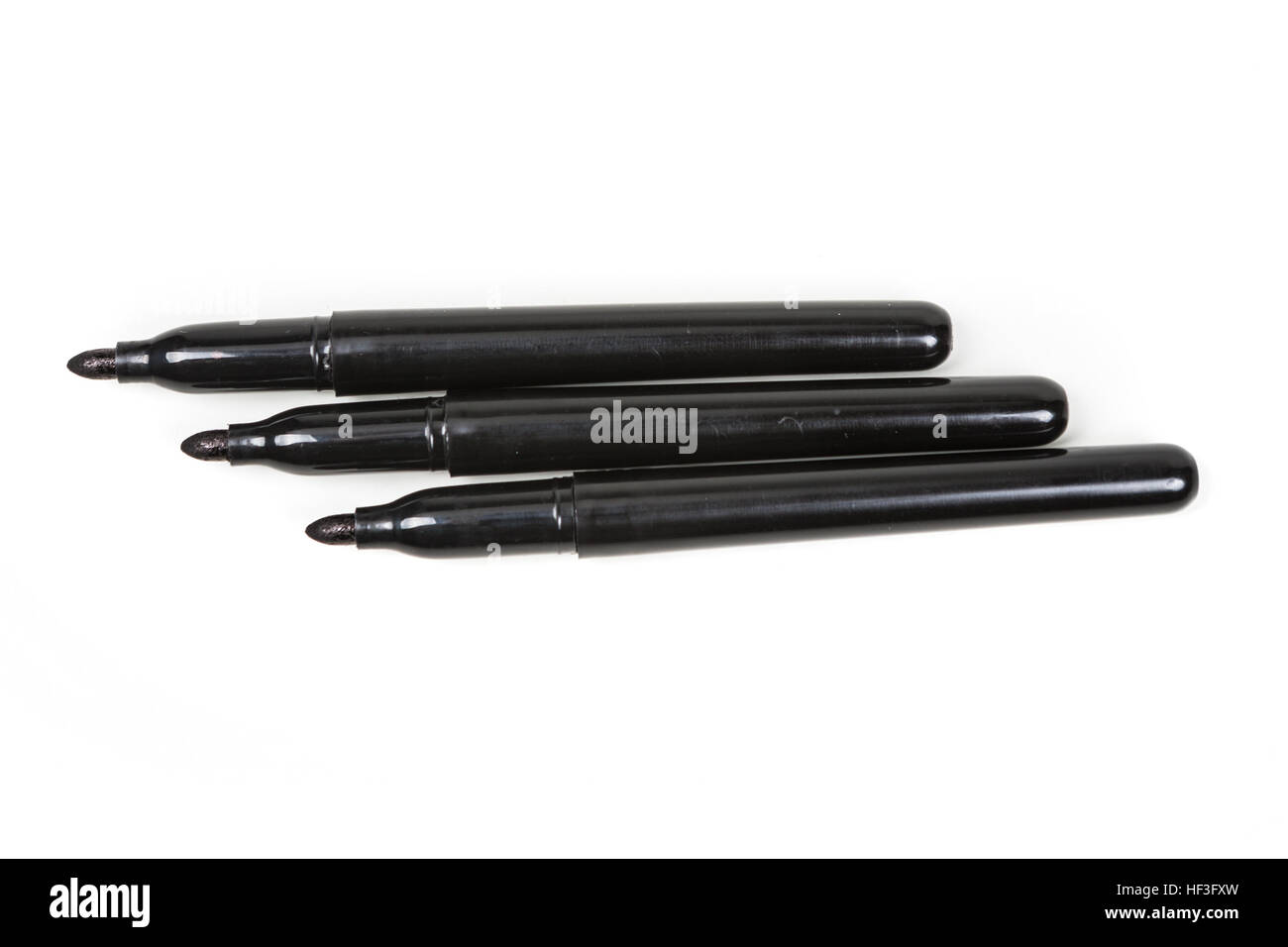 Black permanent marker isolated on white background Stock Photo - Alamy