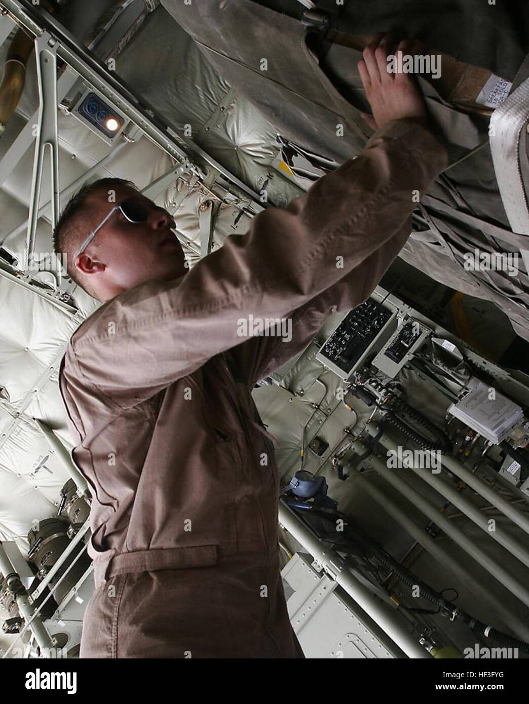 Cpl. Rob Clendenin, an aircraft loadmaster for Marine Aerial Refueler ...