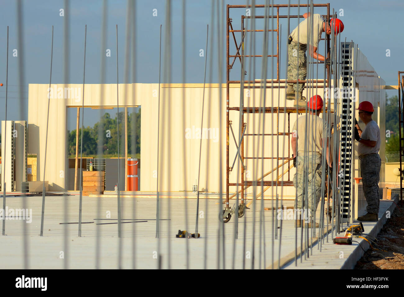 Airmen of the 169th Civil Engineer Squadron, South Carolina Air ...
