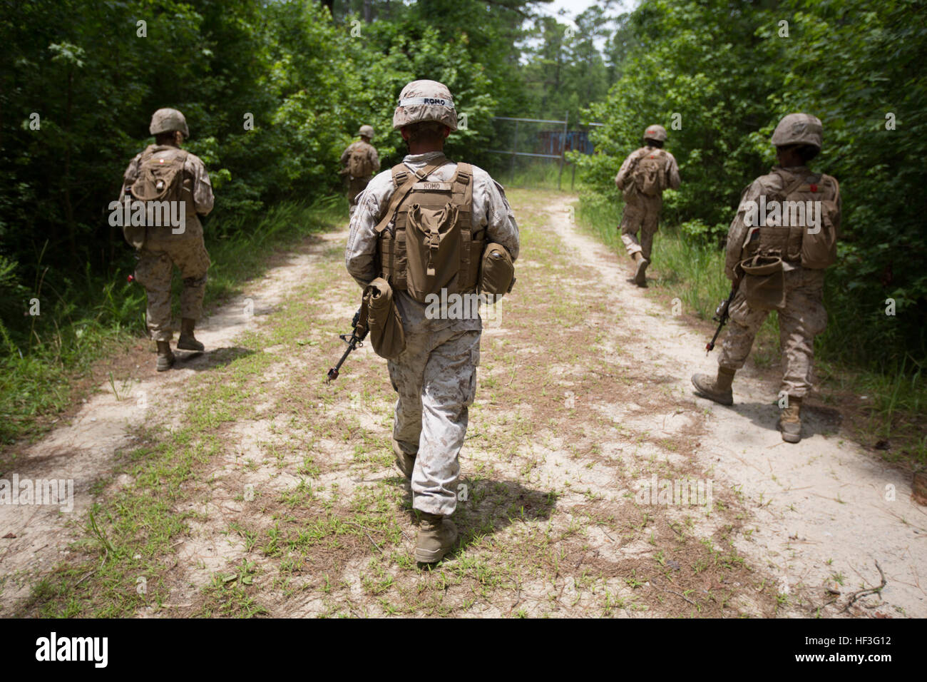 U.S. Marines with Fox Company, Marine Combat Training Battalion (MCT ...
