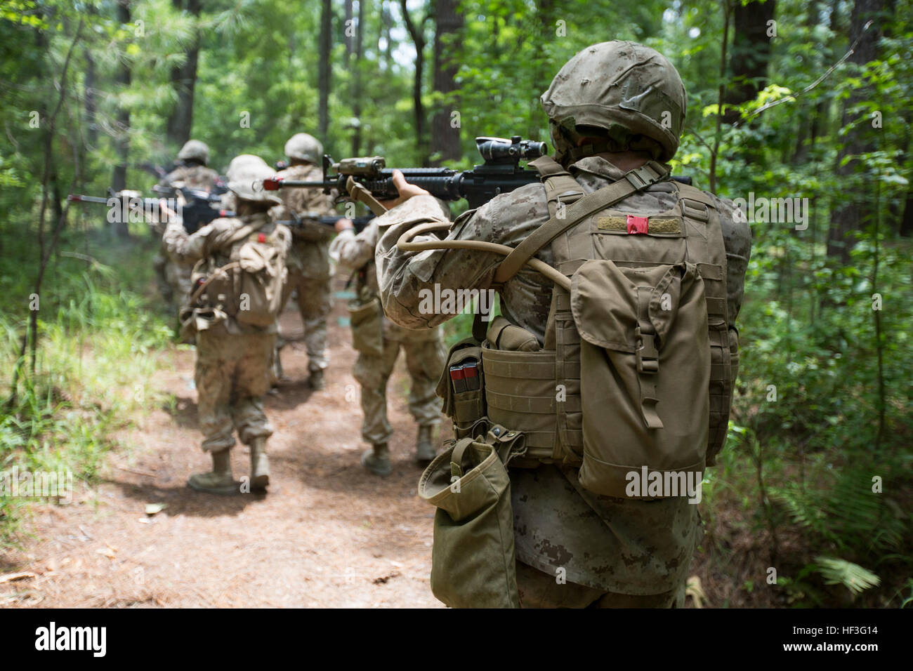 U.S. Marines with Fox Company, Marine Combat Training Battalion (MCT ...