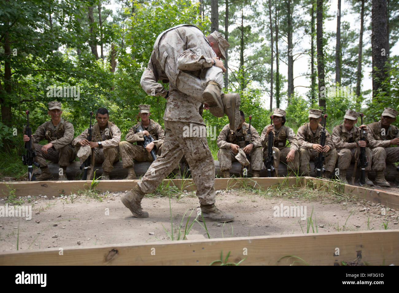 U.S. Marines with Fox Company, Marine Combat Training Battalion (MCT ...