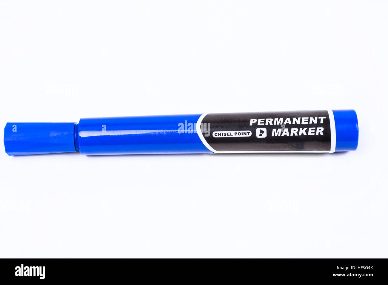 Permanent chisel tip marker isolated on white background Stock Photo ...