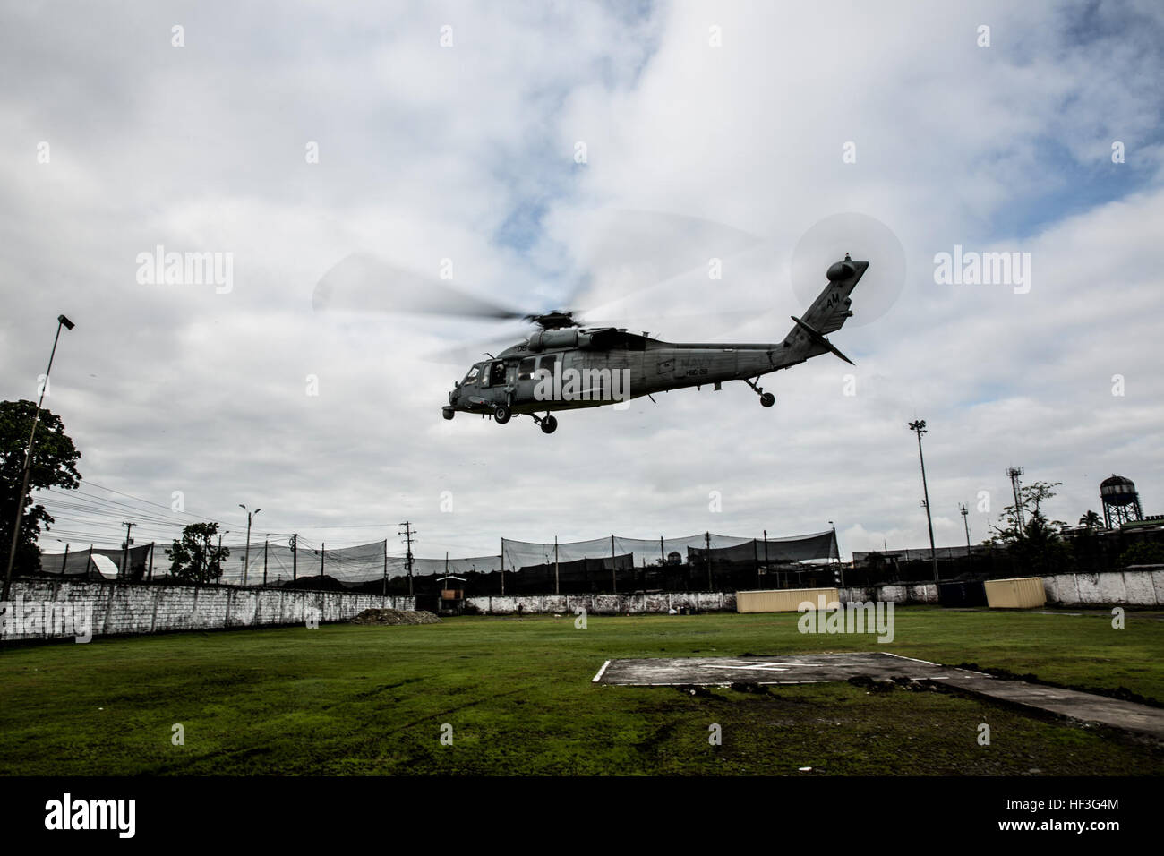 A U.S. Navy SH-60 Seahawk takes flight in support of Operation ...