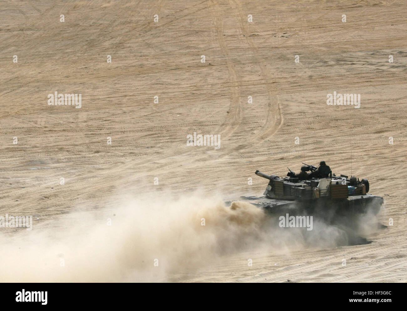 An M1-A1 Abrams Main Battle Tank, attached to India Company, Battalion ...