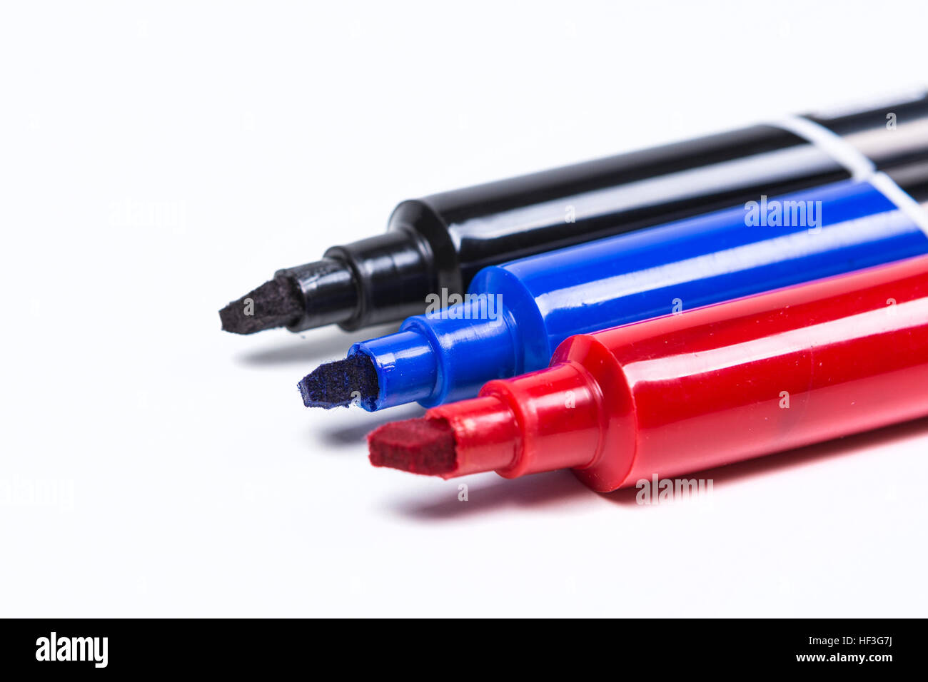 Permanent chisel tip marker isolated on white background Stock Photo ...