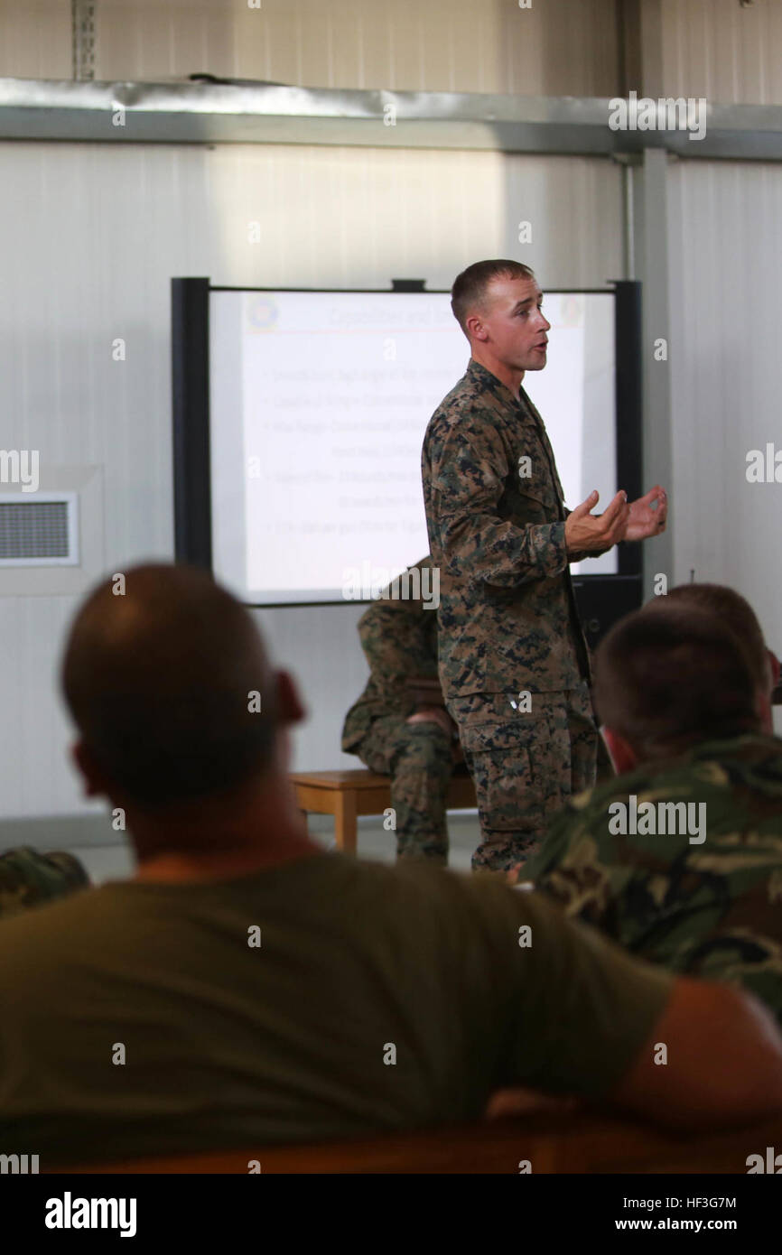 U S Marine Staff Sgt Dale Elbert A Platoon Sergeant With Company G