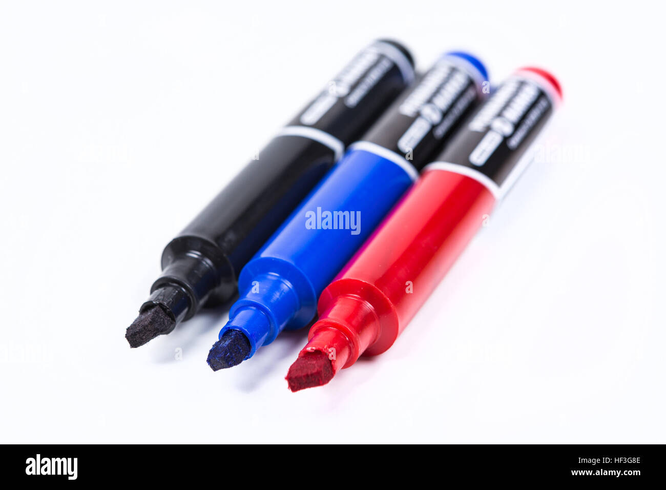 Permanent chisel tip marker isolated on white background Stock Photo ...