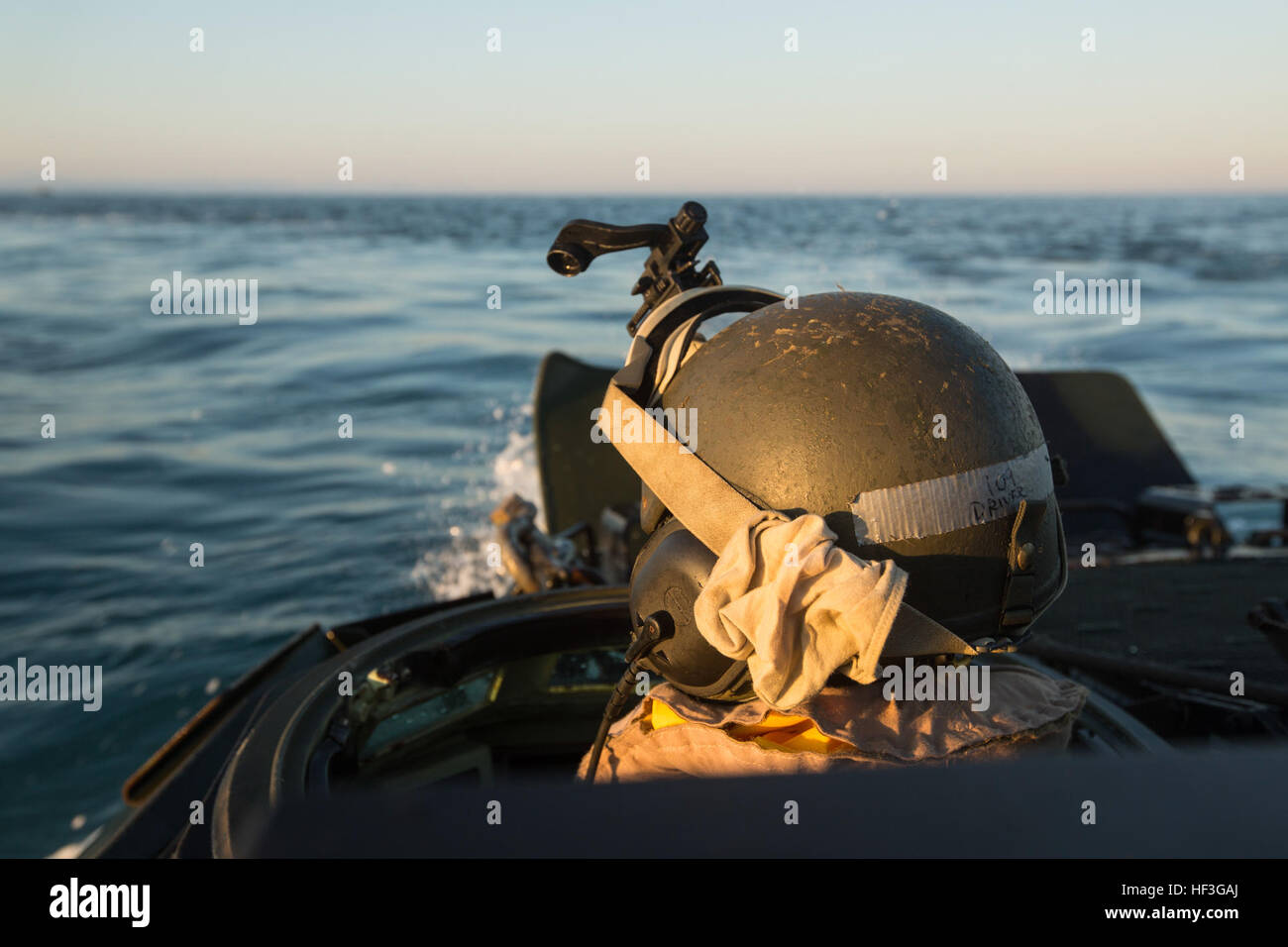 U.S. Marine Lance Cpl. David Belgard drives an AAV-P7/A1 Amphibious ...