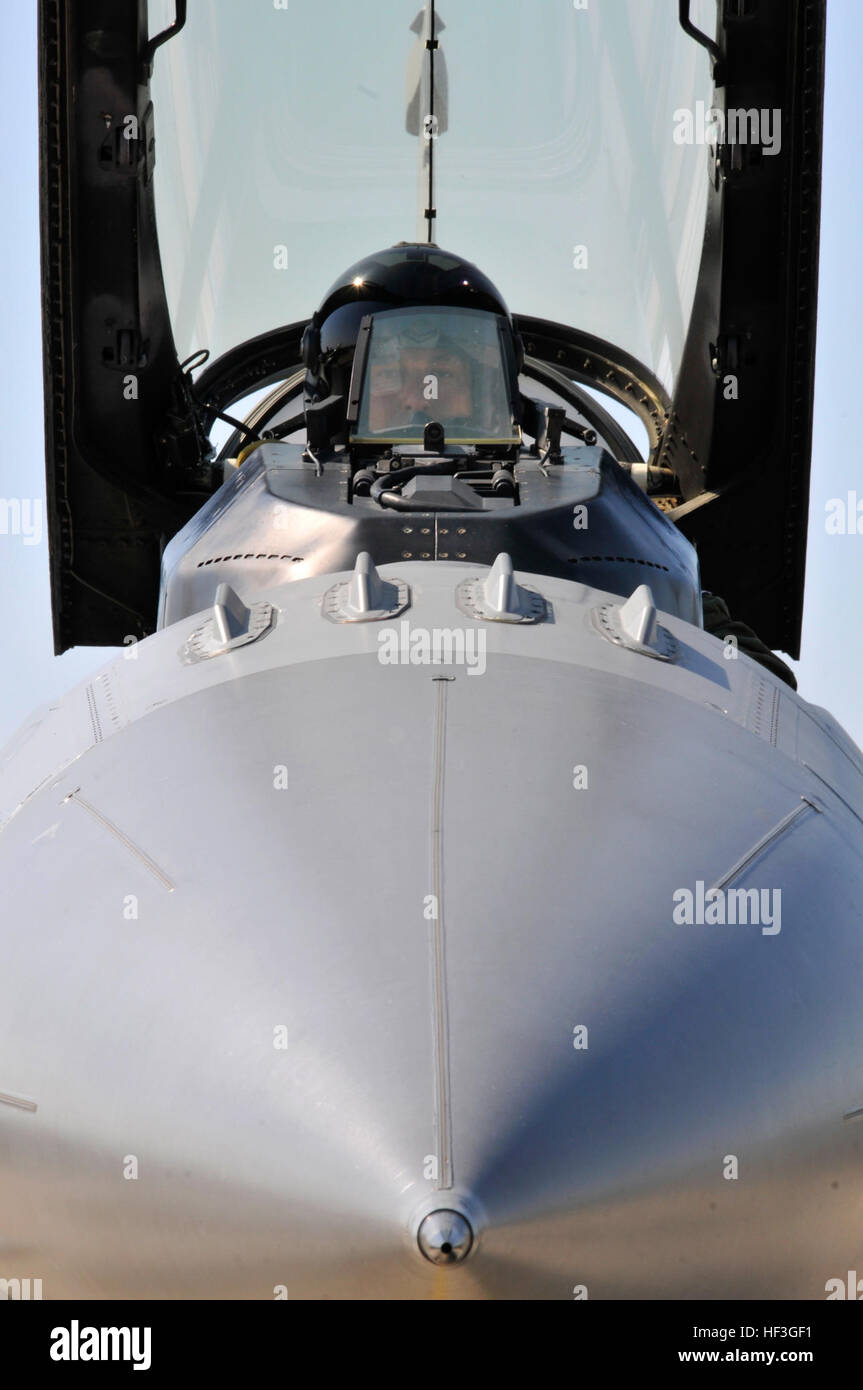 U.S. Air Force Lt. Col. Philippe Malebranche, F-16 pilot with the 177th ...