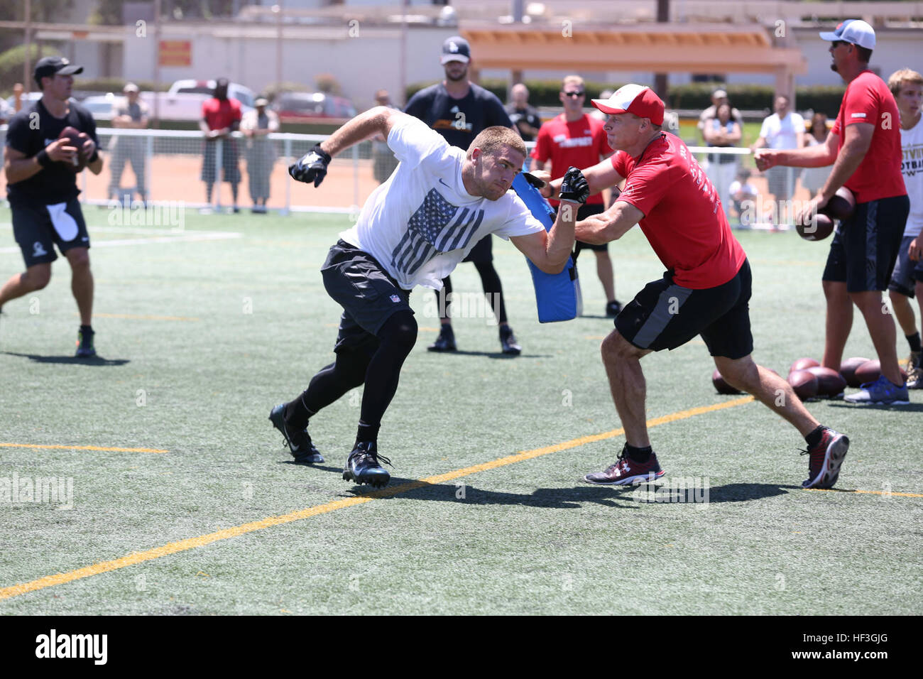 Zach Ertz, a tight end for the Philadelphia Eagles, dodges Todd Durkin ...