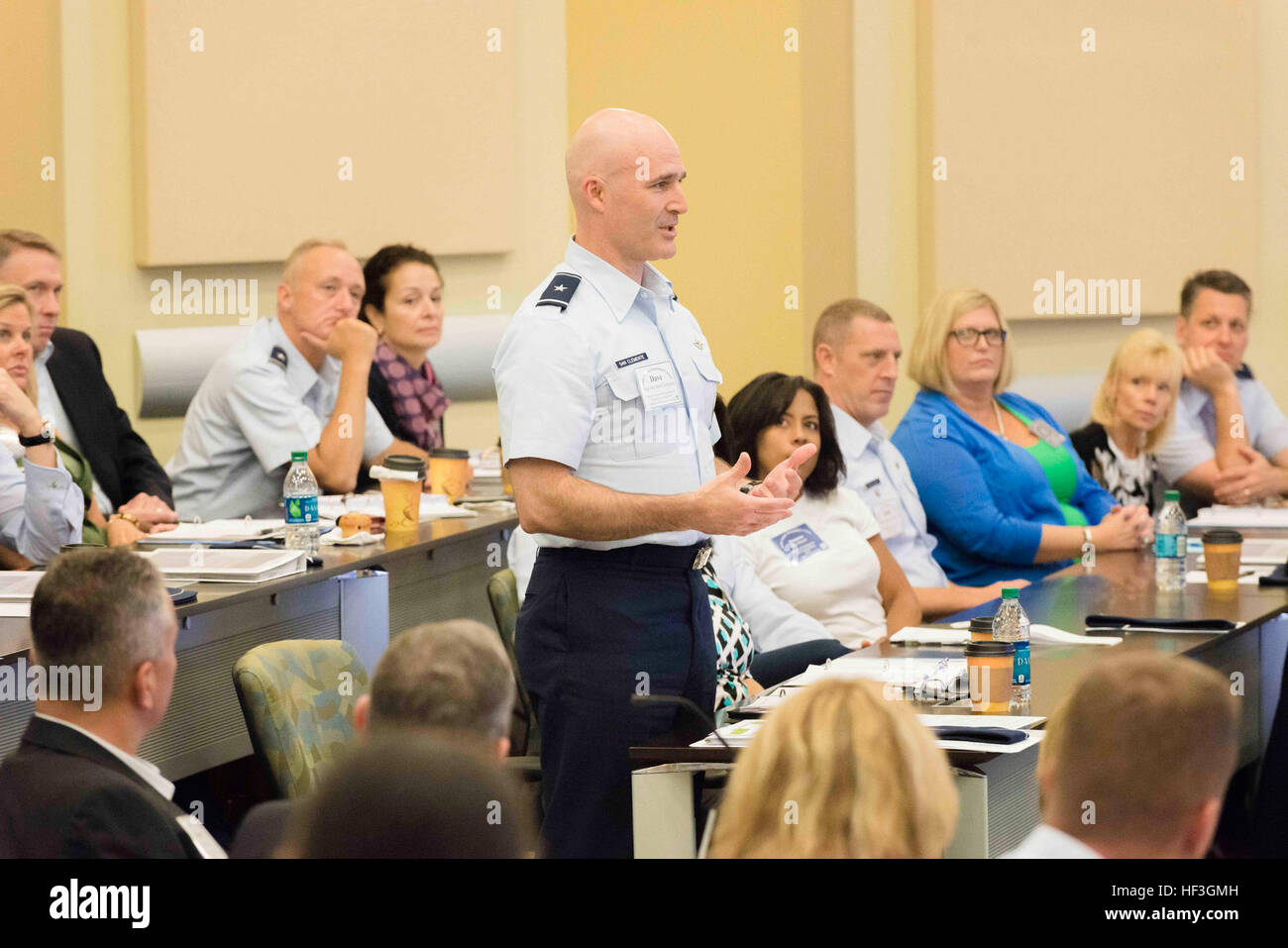 Air Force Brig. Gen. Dave San Clemente speaks to 18th Chairman of the ...