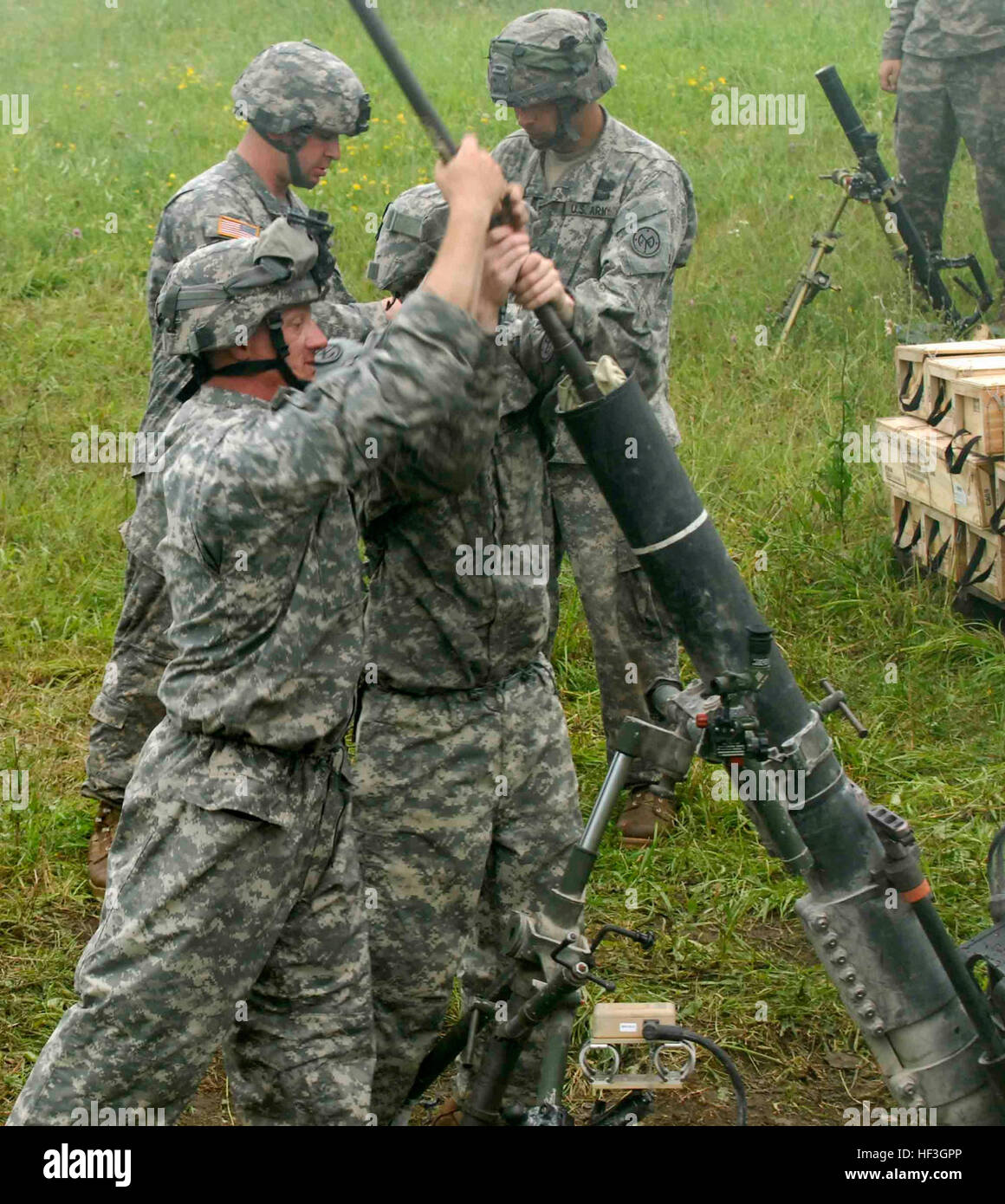 Indirect-fire infantrymen with the 2-101 Cavalry Squadron perform range ...