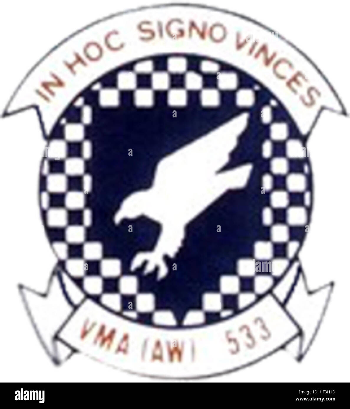 Marine All-Weather Attack Squadron 533 insignia c1984 Stock Photo - Alamy