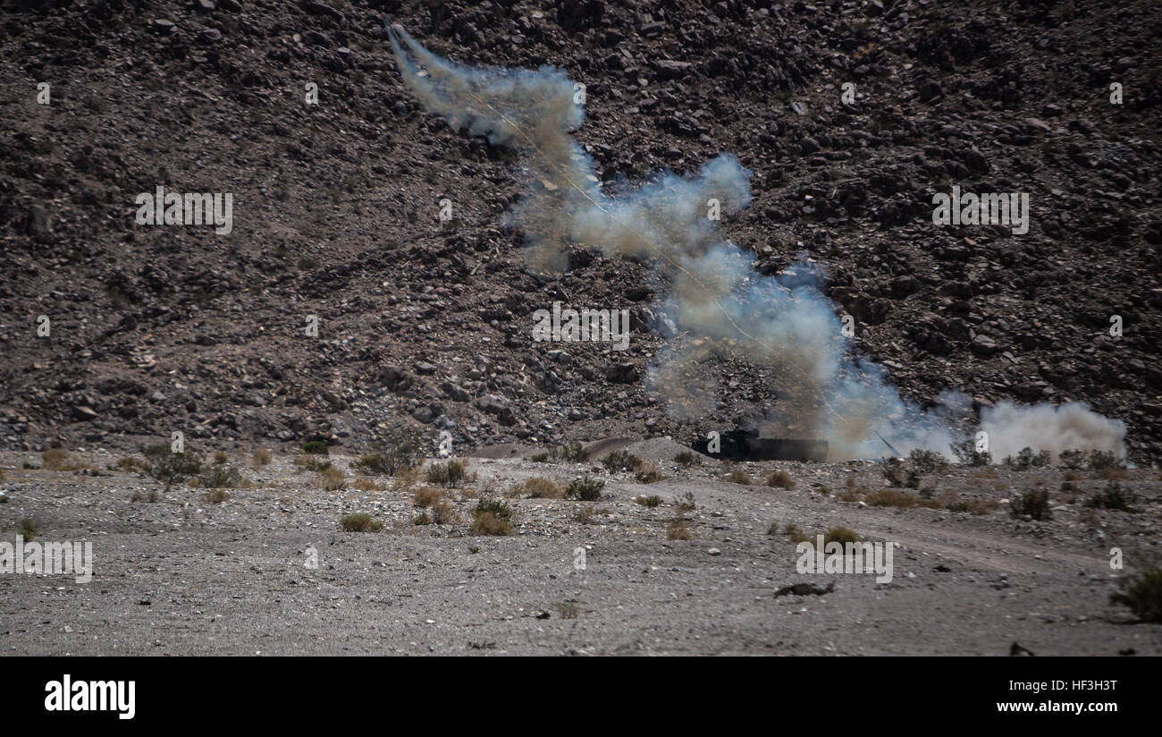An Amphibious Assault Vehicle attached to 1st Battalion, 3rd Marine ...