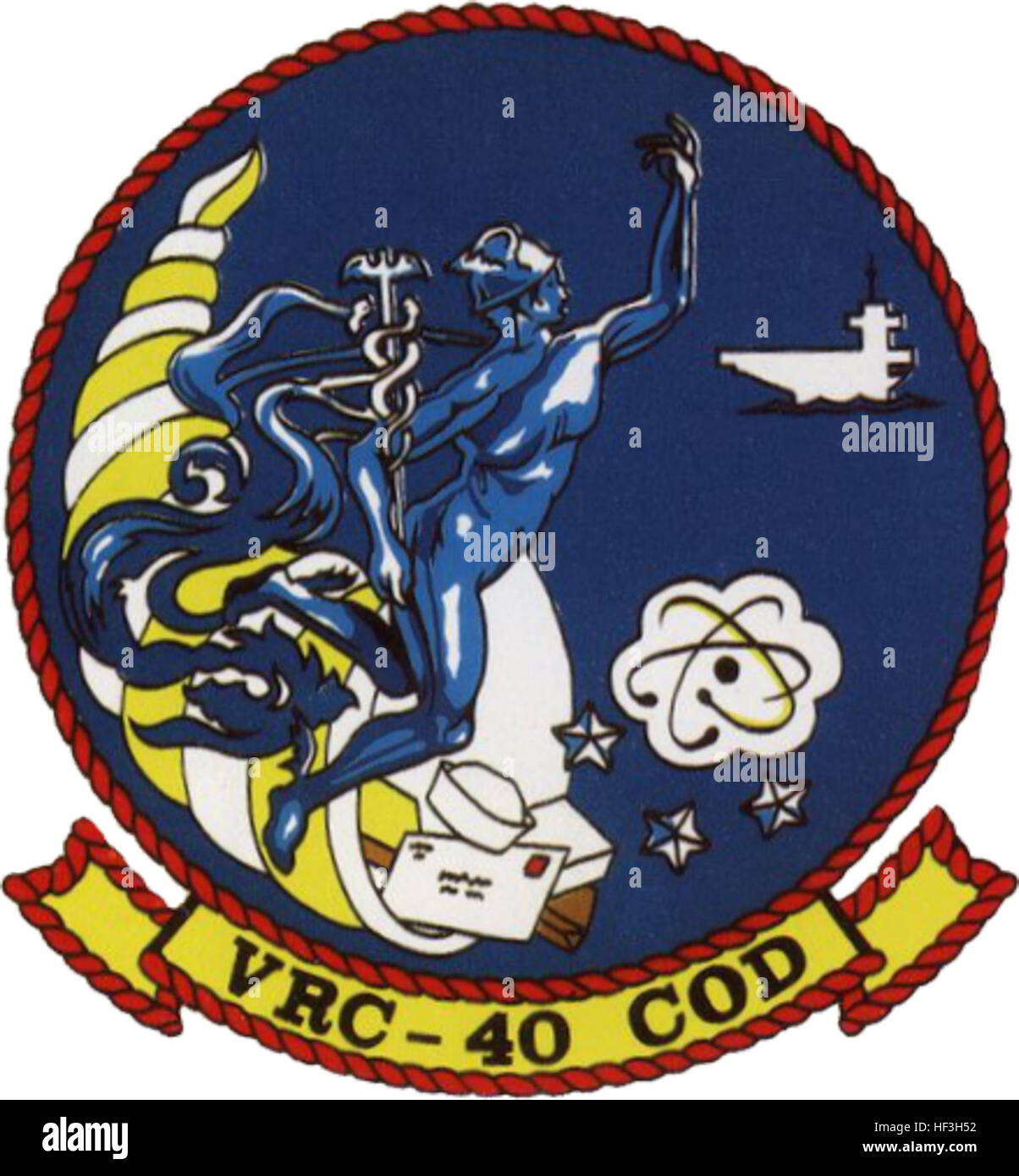 Fleet Tactical Support Squadron 40 (US Navy) insignia c1975 Stock Photo ...