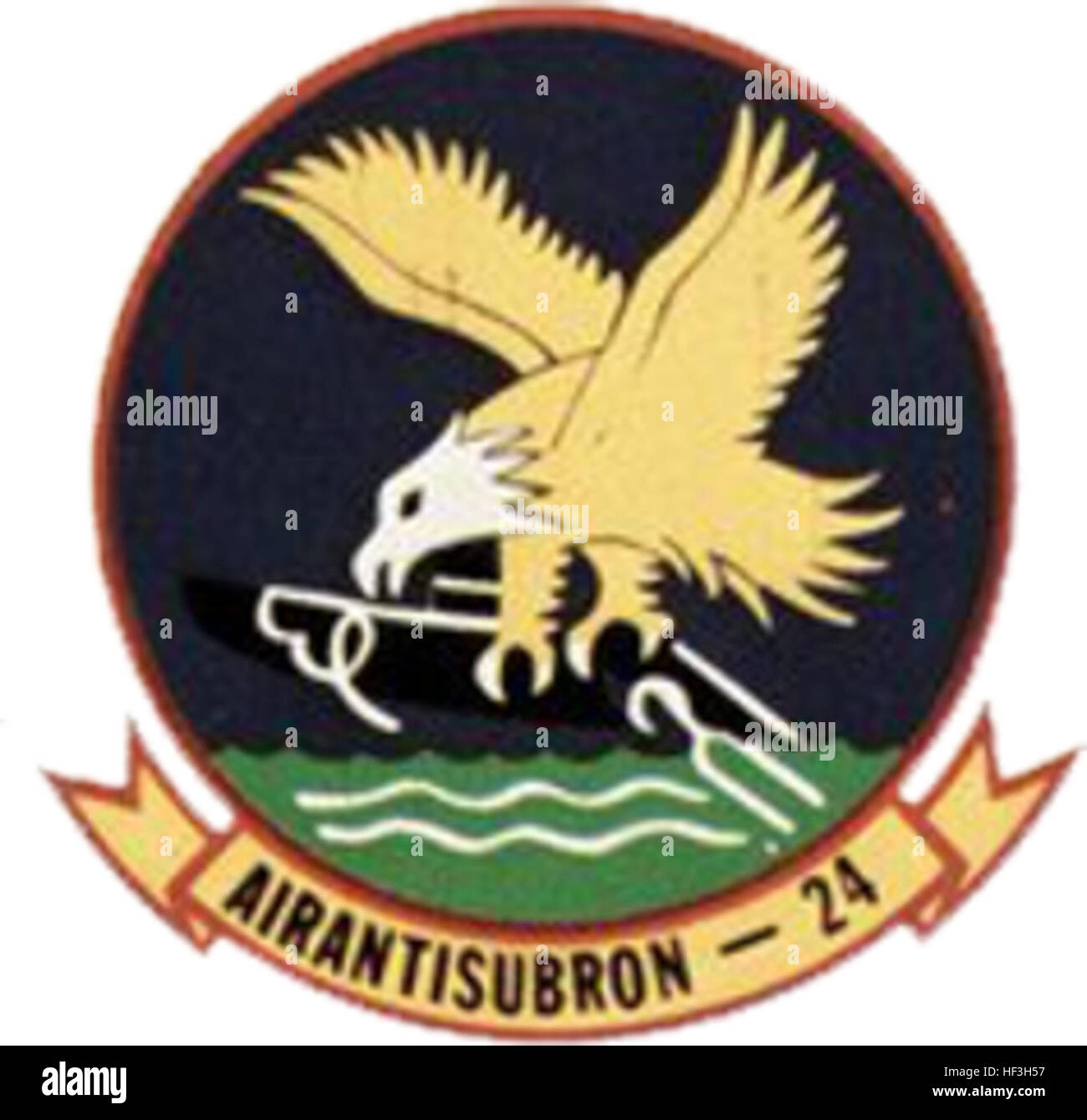 Anti-Submarine Squadron 24 (US Navy) insignia c1980 Stock Photo - Alamy